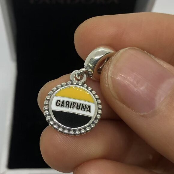 Pandora | Jewelry | Pandora Garifuna Flag Map Charm S925 Sterling ...
